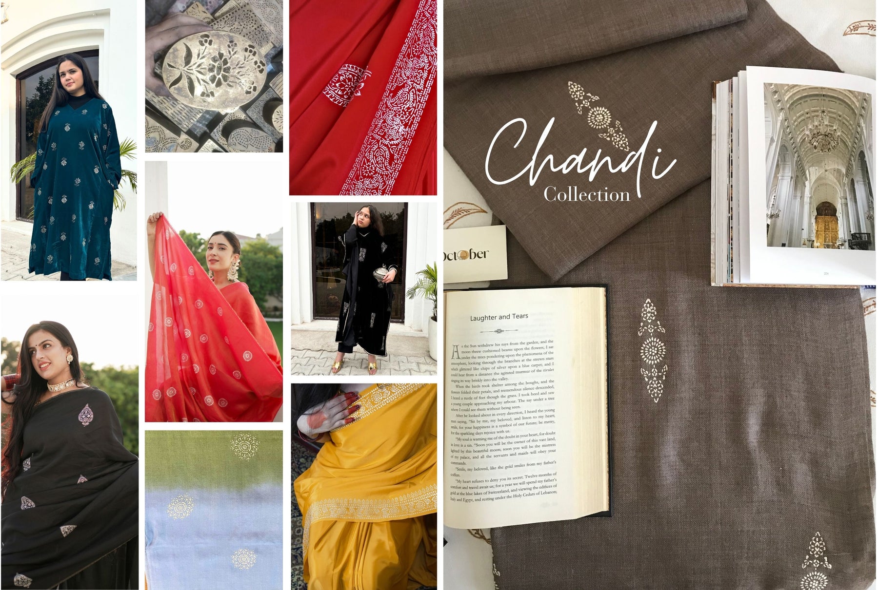 October store: Shirt| Scarf| Chandi Ki Saree| Kaftan| Cape| Saree
