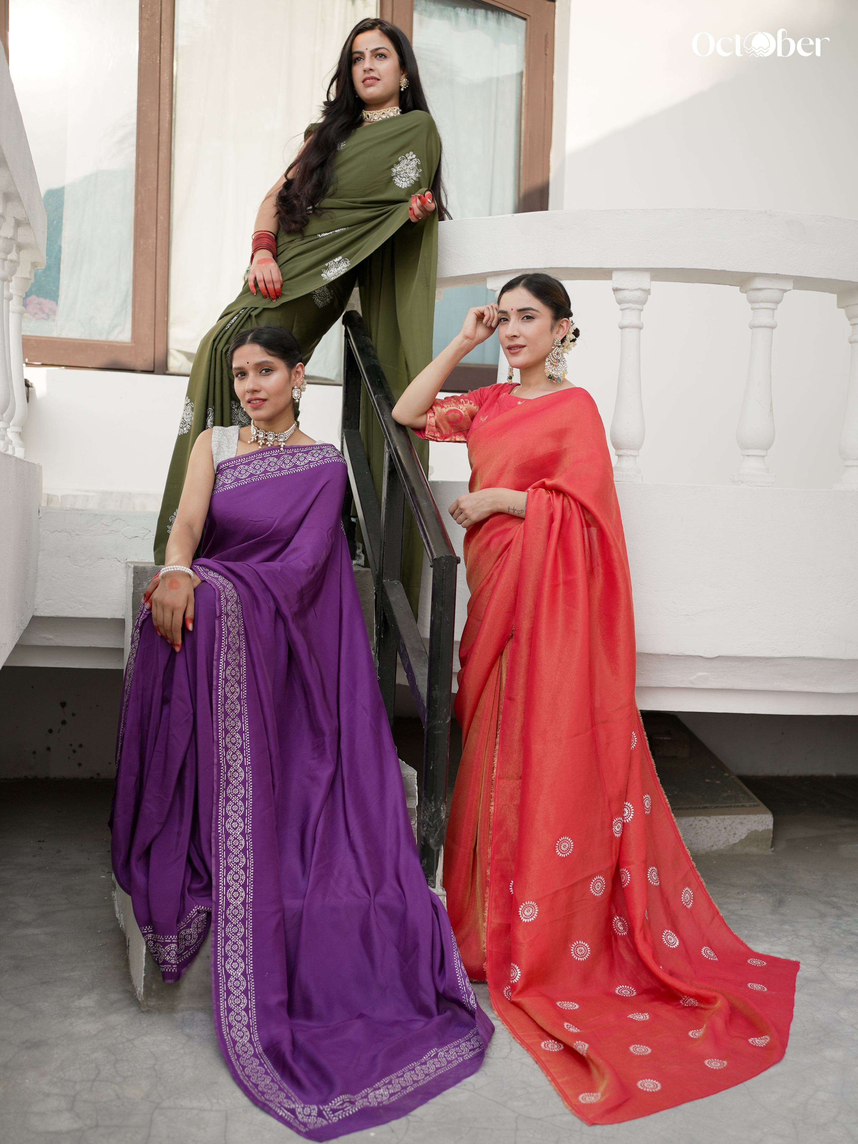 October store: Shirt| Scarf| Chandi Ki Saree| Kaftan| Cape| Saree